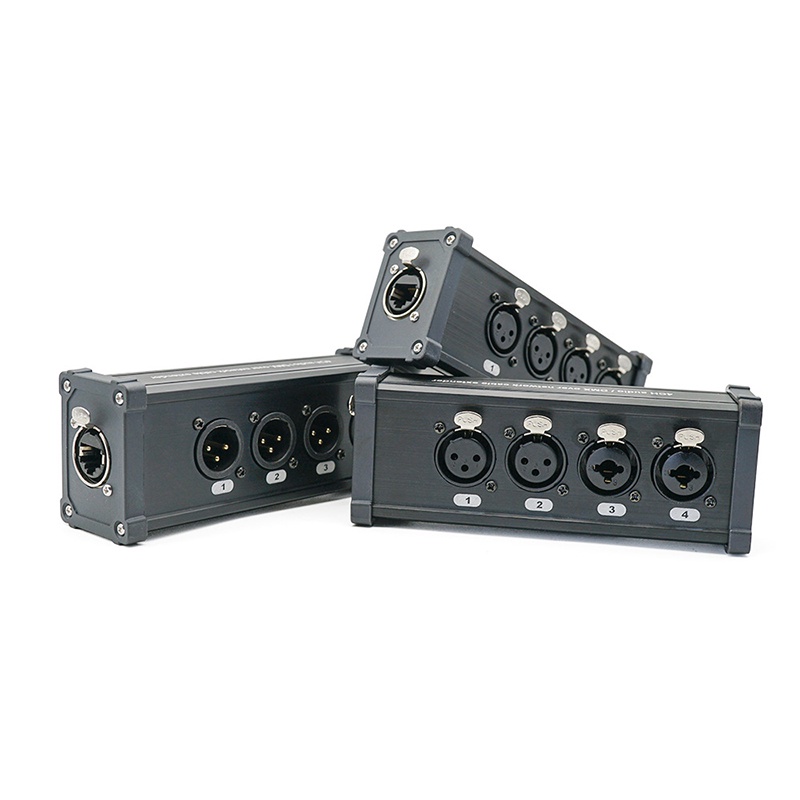 Network signal extender 4 XLR light conversion digital network cable to ...