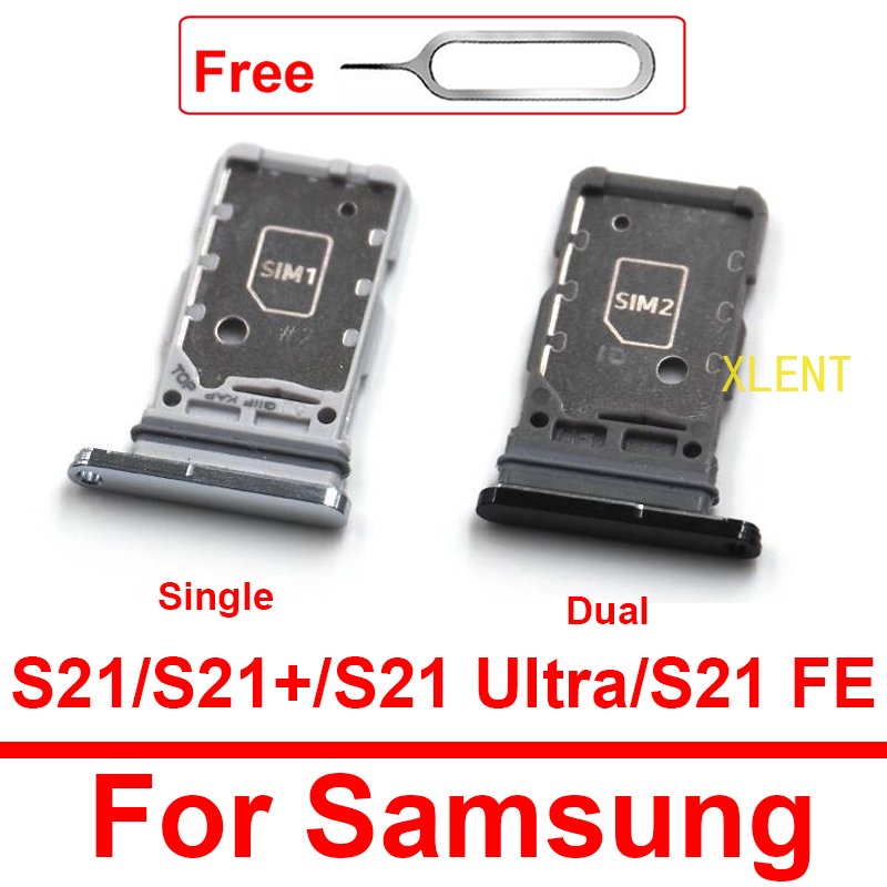 Micro Sim Card Tray For Samsung S21 S21 Plus S21 Ultra S21FE G990 G990B ...