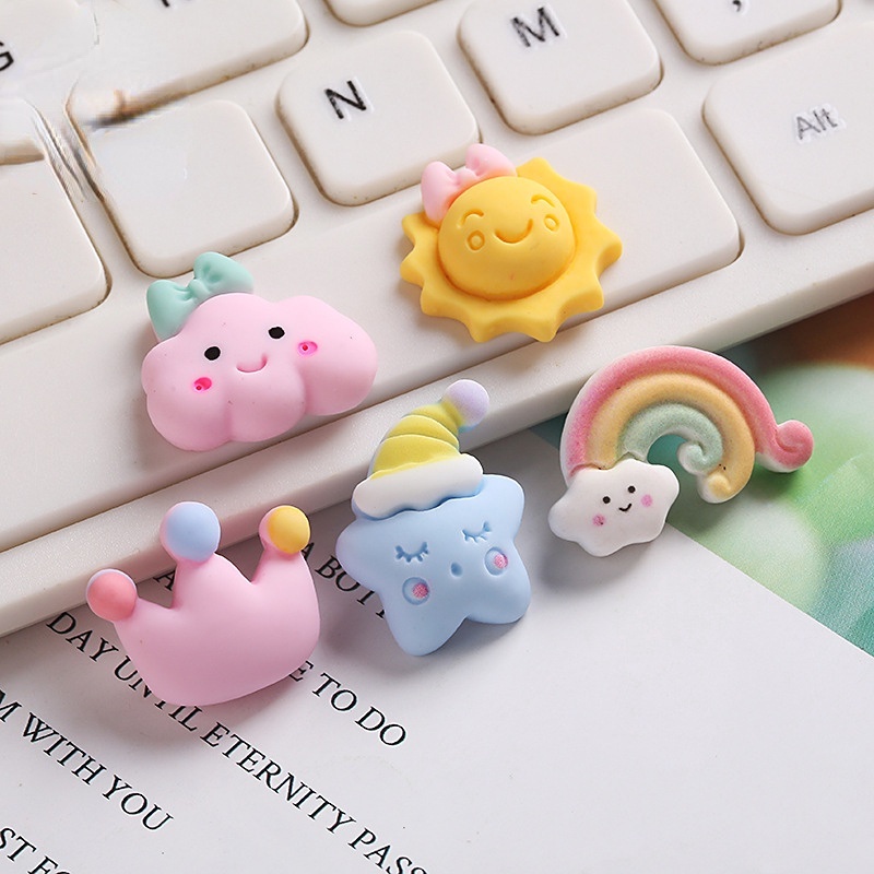 Cute Cloud Crown Jibits Croocs for Men Biscuit Jibitz Charm Star Shoe ...