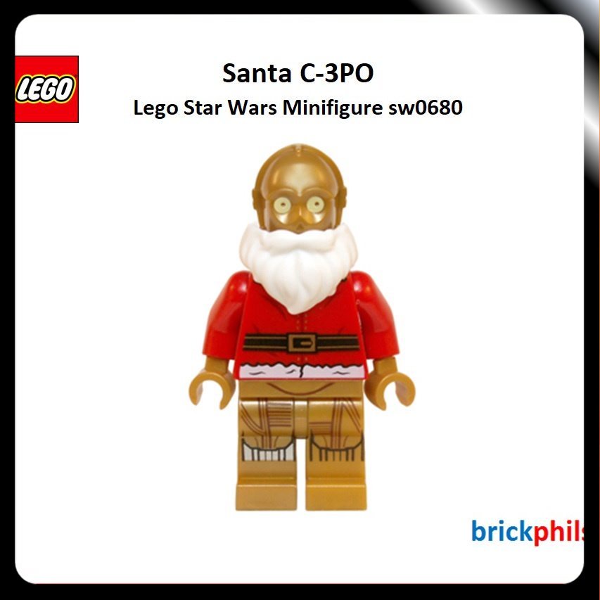 Lego Star Wars Minifigure sw0680 Santa C-3PO | Shopee Philippines
