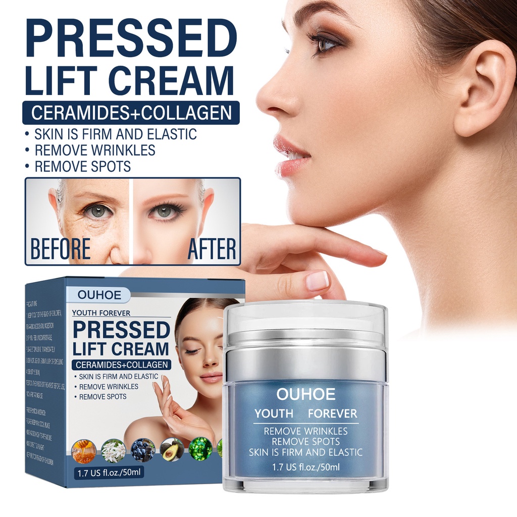 OUHOE Collagen Wrinkle Removal Cream Firming Lifting Anti-aging Fade Fine Lines Acne Treatment ...