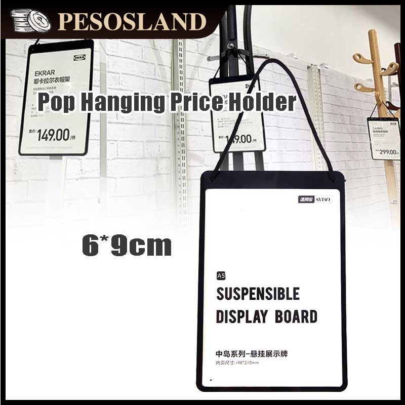 A6 Advertising Promotion Display Sign Hanging Price Tag Holder For ...