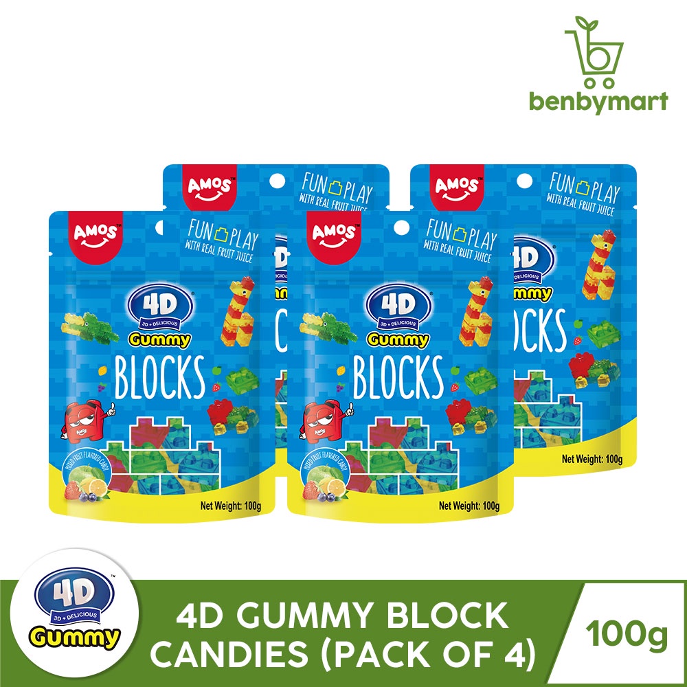 4D Gummy Block 45g x 4 | Shopee Philippines