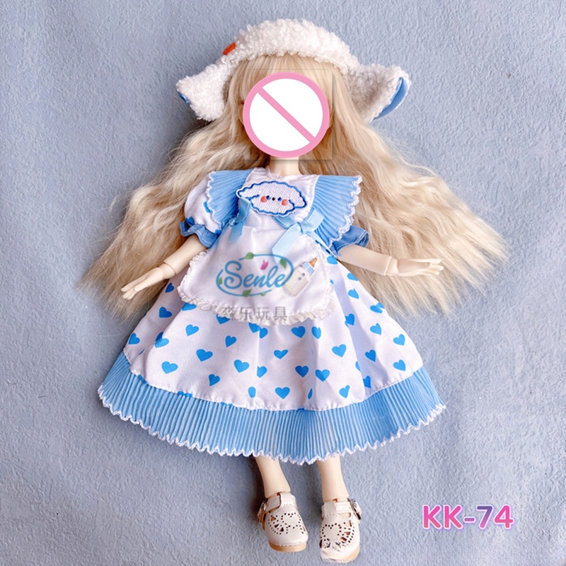 30cm BJD Doll Clothing Fat Doll Fashion Dress Set Girls Doll Dress Up ...