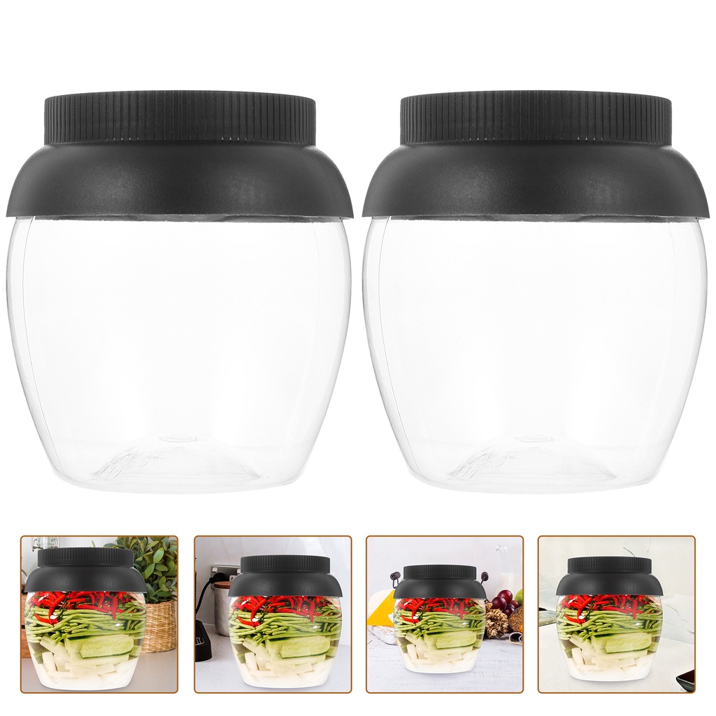Plastic Kimchi Jar Food Containers Pickle Large Capacity Fermenting ...