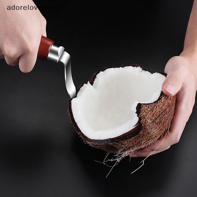 AD1PH Coconut Tool Coconut Meat Remover Durable Handle Stainless Steel ...