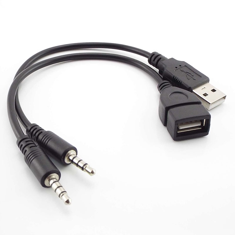 3.5mm 4 pole stereo Jack Male to USB 2.0 Type A male female Audio AUX ...