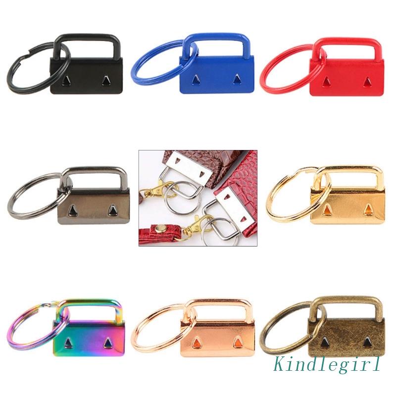 KING 50x/Set Key Fob Hardware with Key Rings Set Wristlet Clasp Tail ...