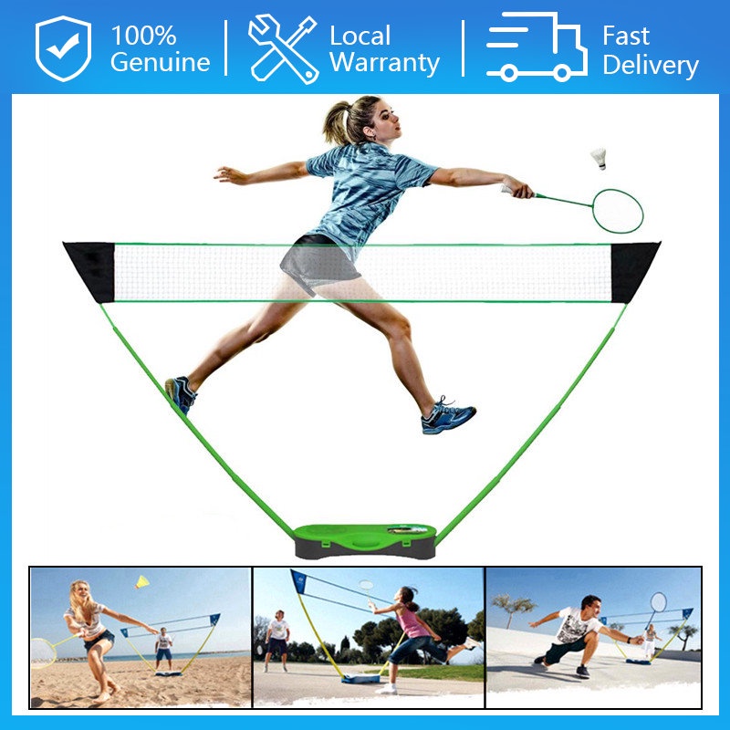 Net Badminton Portable Decathlon Badminton Net With Stand Jaring ...