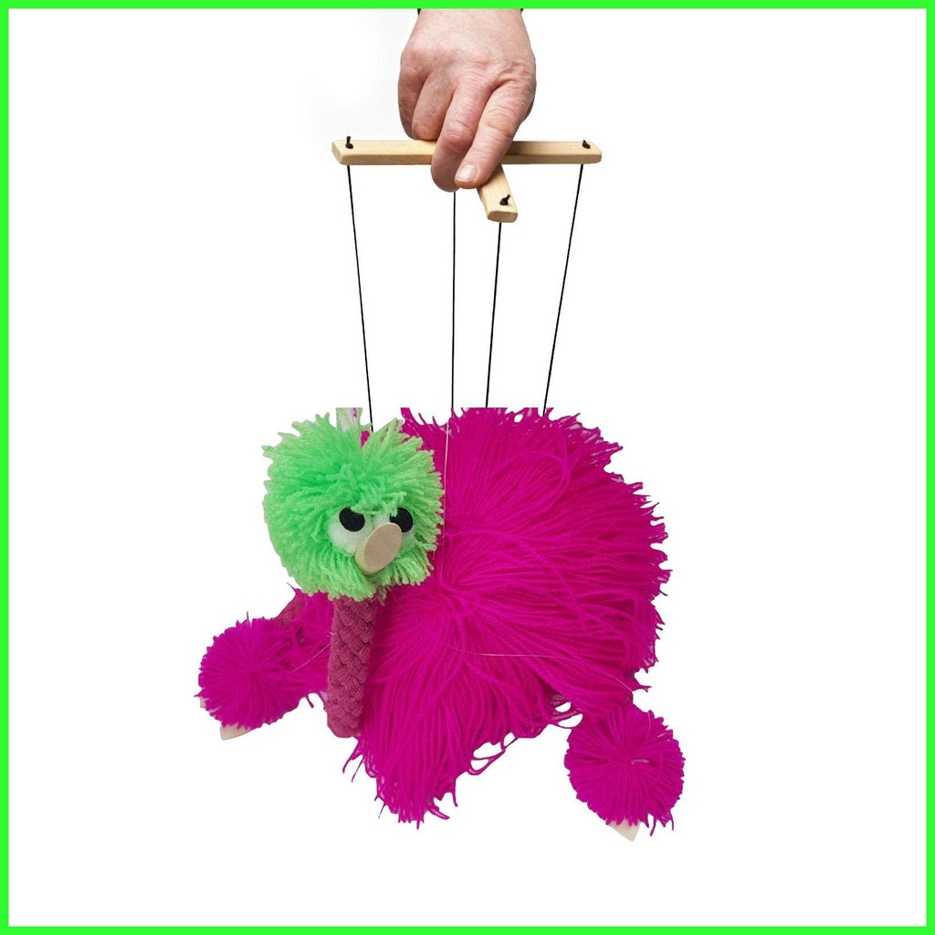 Bird Puppet With Strings Puppets for Kids Ostrich Plush With Realistic ...