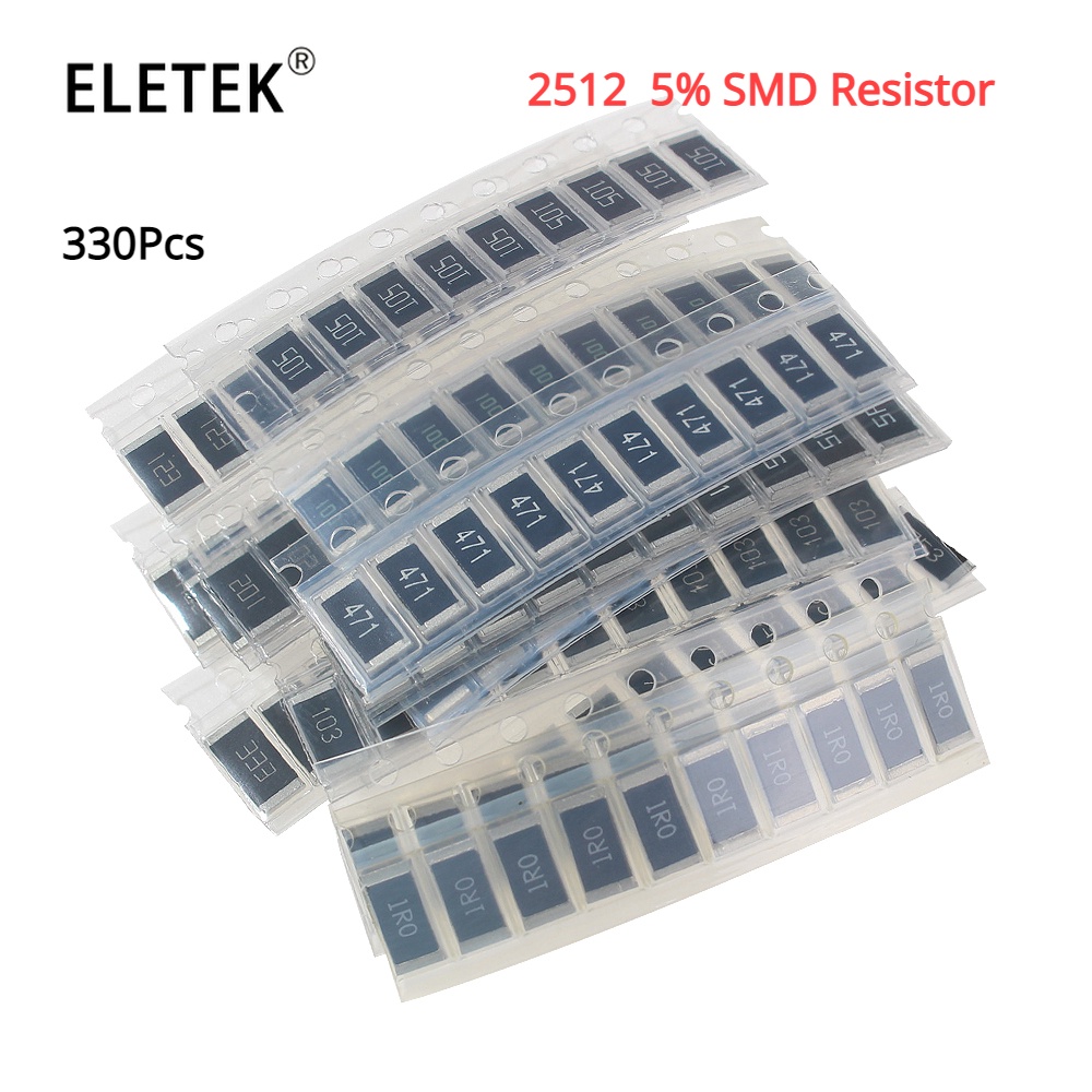 330pcs 2512 5% SMD Resistor Set Assorted Kit 33Values 1-1M Ohm | Shopee ...