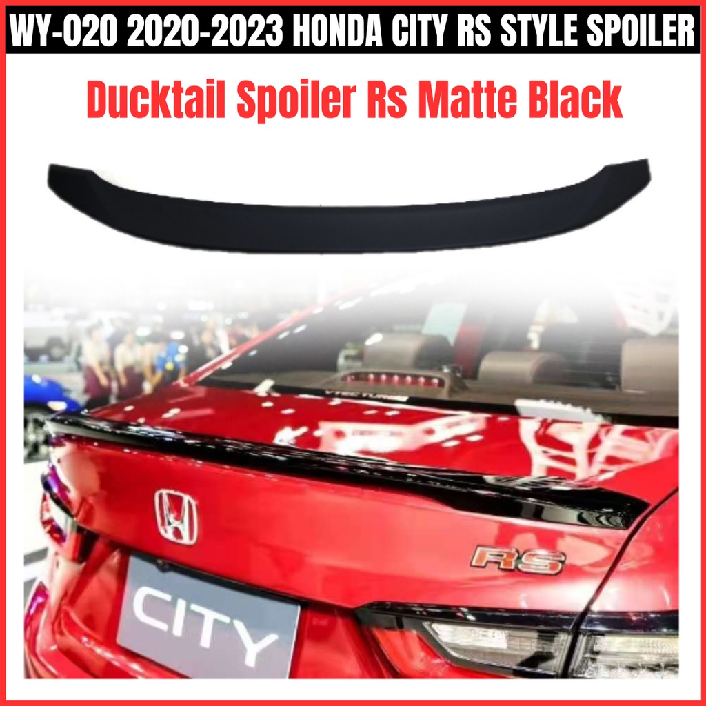 WY-020 2020-2023 HONDA CITY RS STYLE SPOILER GN 2021 Ducktail Spoiler Rs Matte Black | Shopee ...