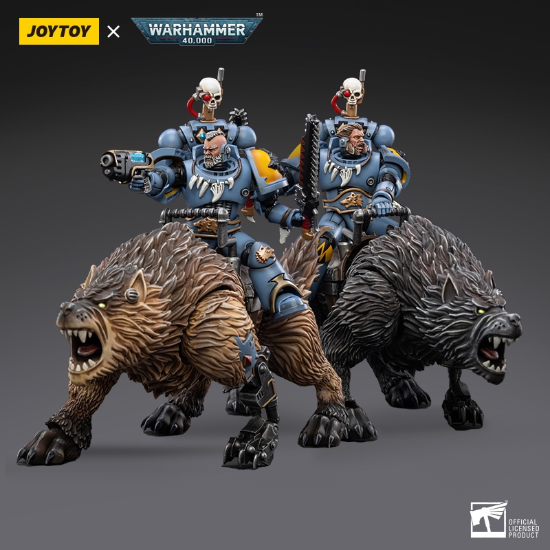 Joytoy Dark Source Warhammer 40K Space Wolf Thunder Wolf Cavalry 1: 18 ...