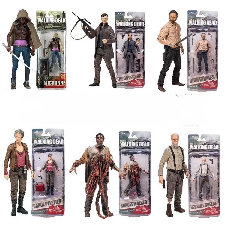 Action Figure The Walking Dead Rick Grimes THE GOVERNOR BUNGEE WALKER ...