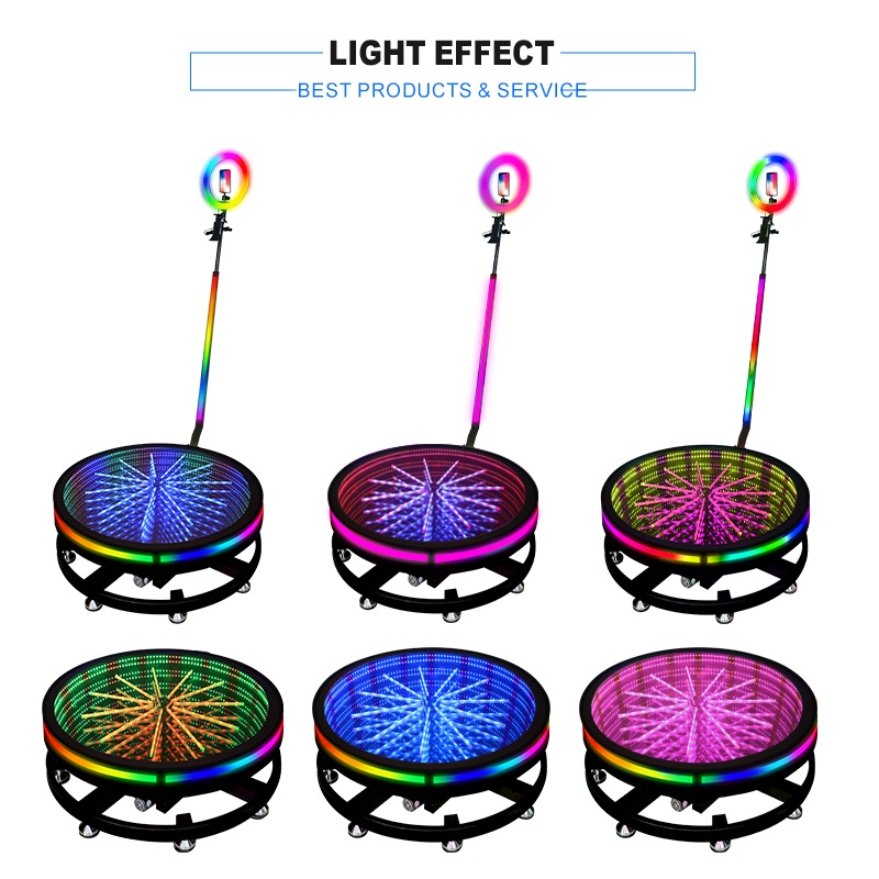 New Automatic 360 Glass Platform Photo Booth 360 Professionnel Spinning ...