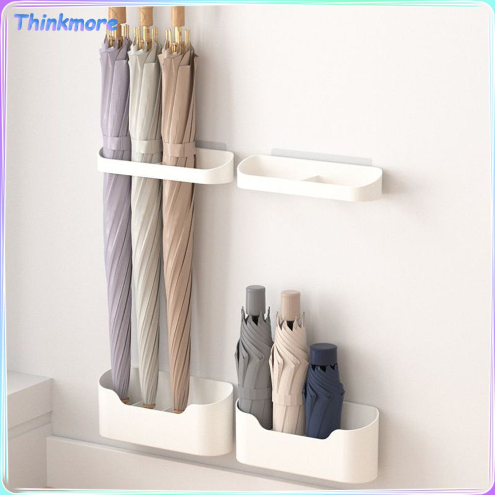 Umbrella Stand Indoor Entryway Wall Mounted Umbrella Drain Rack Abs ...