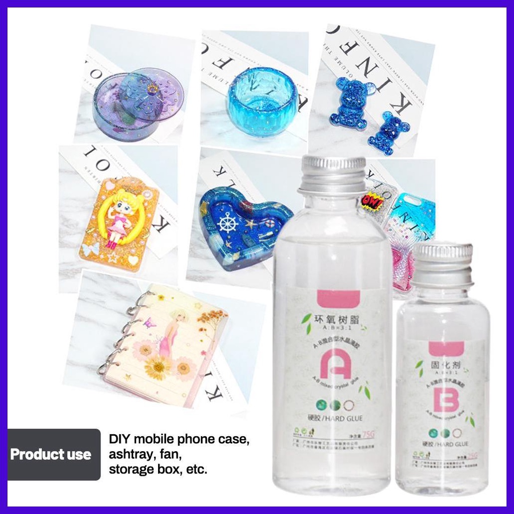 Epoxy Resin Kit Crystal Clear Resin Set for Beginners Art Resin Epoxy ...