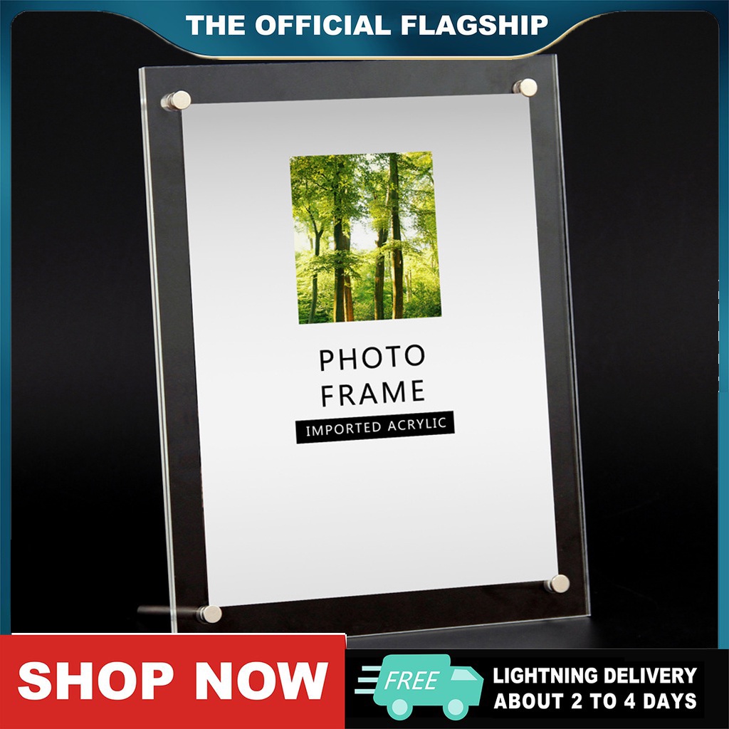 A4 Acrylic Display Stand Certificate Document Frame Acrylic Panel Stand ...