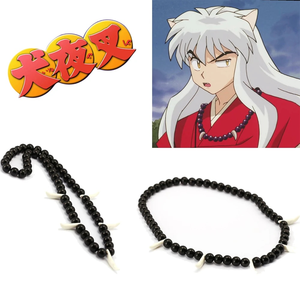 Inuyasha Cosplay Bracelet Inuyasha Sesshoumaru Kouga Black Bracelet ...