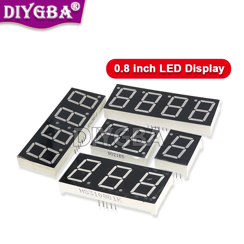 2PCS 100% New 0.8 Inch LED Display 7 Segment 2 Bit 3 Bit 4 Bit Digit ...