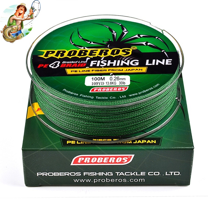 100M Braided Fishing Line 4 Strands Multifilament Super Strong Braided ...