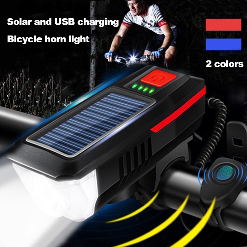Bicycle Light With Horn Flash Light USB Rechargeable Bike Lamp ...