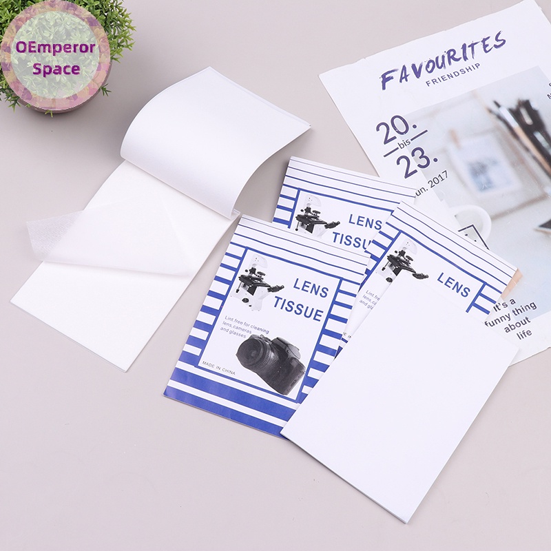 OEmperor 50 Pcs / Lens paper 10 * 15cm large lens wiping paper single ...