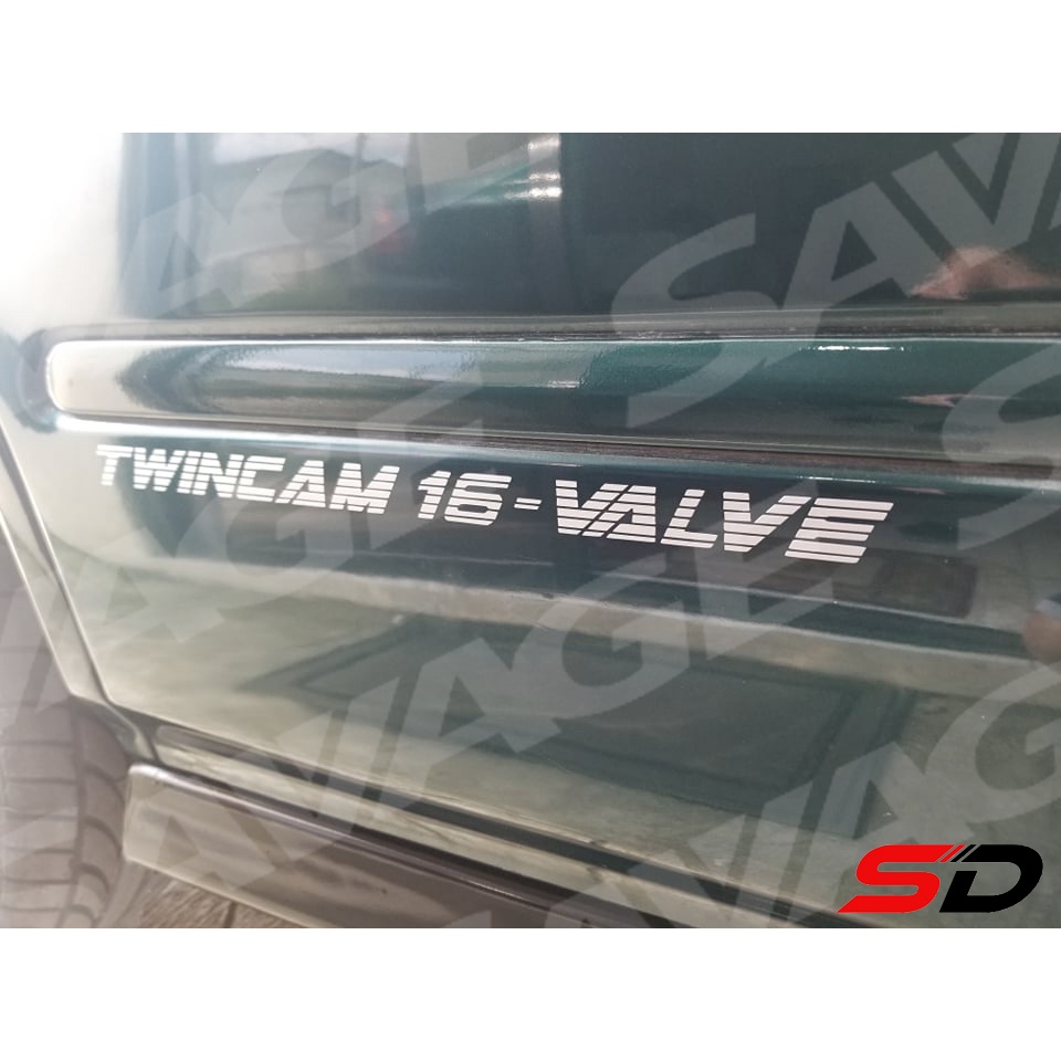 2PCS Set Twin Cam 16 Valve Stripe Design Sticker | Shopee Philippines