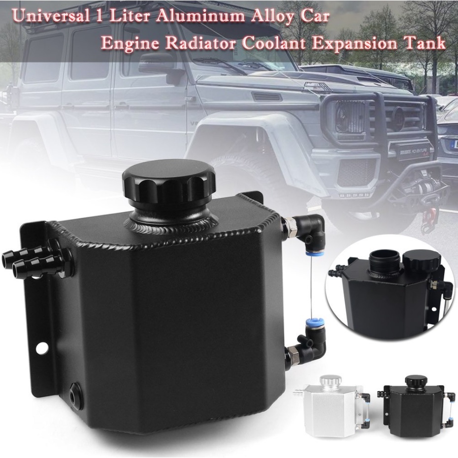 Universal 2L Alloy Engine Oil Fuel Gas Catch Can Breather Tank Bottle ...
