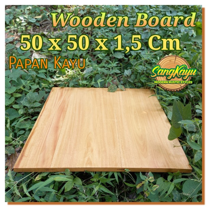 KAYU Wooden board 60x40x1.5 cm wooden board Table Leaf Tray wooden ...