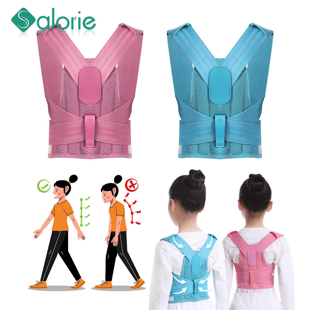 SALORIE Adjustable Children Posture Corrector Back Support Belt ...