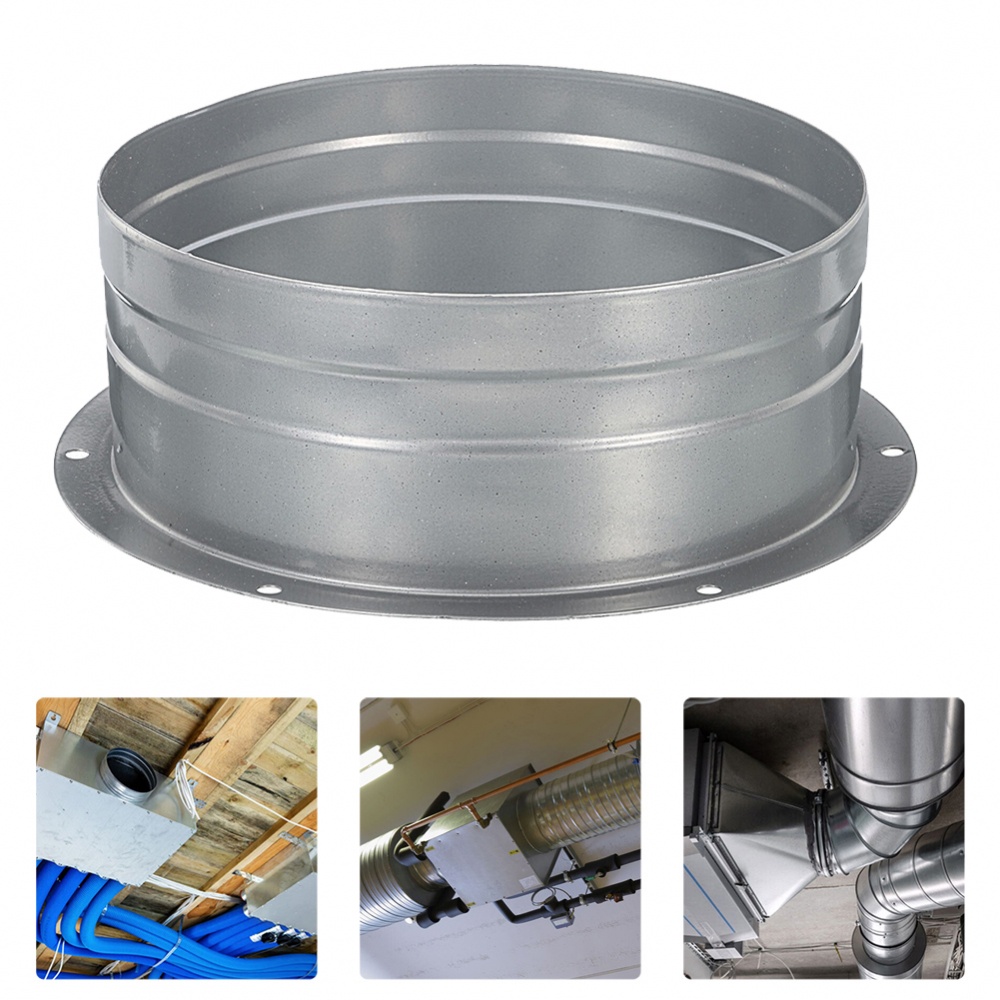 Connector 1 Pcs 6 Inch Air-inlet Duct Exhaust Flange Galvanized Iron ...