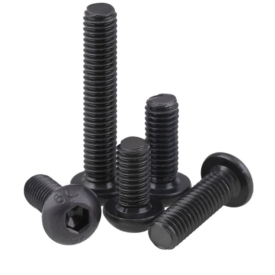 [Quick Shipment-] Grade 10.9 Black Round Head Hexagon Socket Screw M3 ...