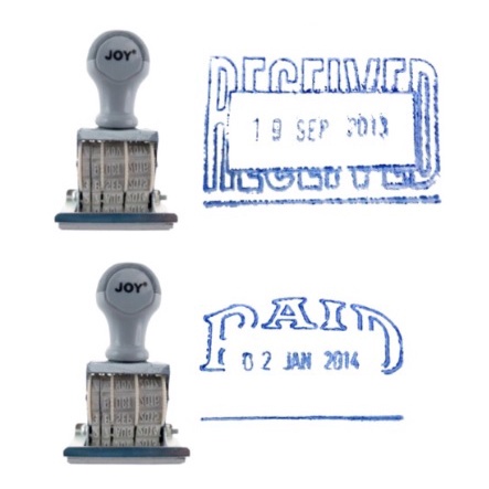 D-Mart Paid/ Received Dater Stamp | Shopee Philippines