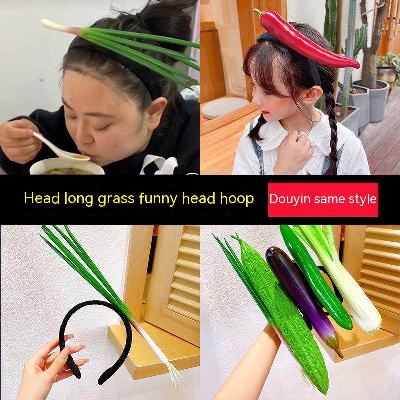 New Style Vegetable Headband Funny Children Little Girl Hairpin Baby ...