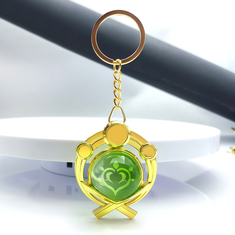 Game Genshin Impact Visions Keychain Sumeru Mondstadt Liyue Inazuma ...