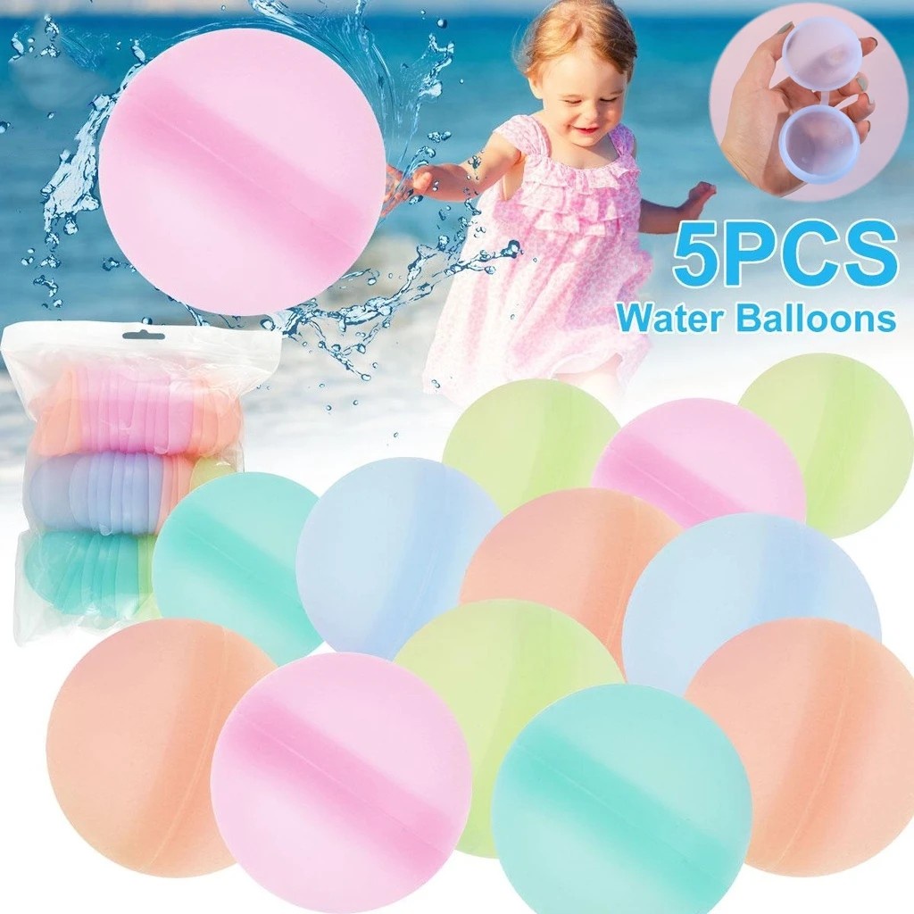 Reusable Water Balloons Refillable Water Balloon Quick Fill Self ...
