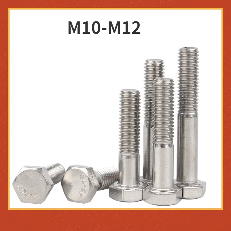 [COD] SUS304 Hexagon Screw Half-Tooth Bolt Extension Accessories M8/M10 ...