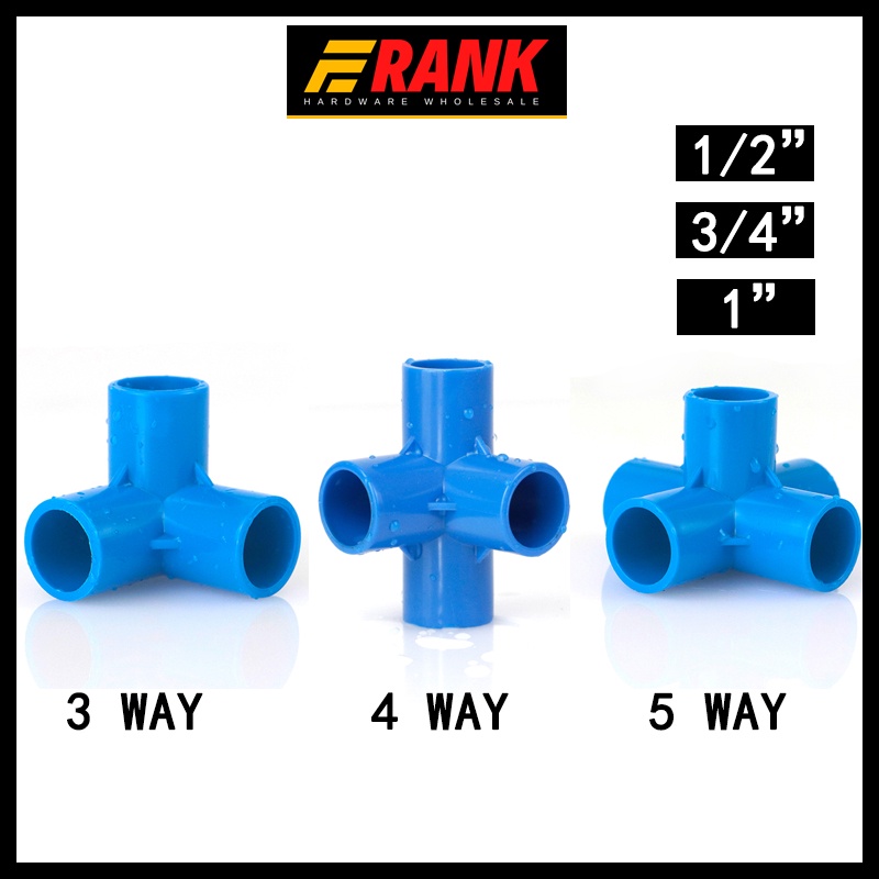 T Pipe Connector 3 Way Tee PVC Fittings 4 Way Tee 5 Way Tee Connector ...