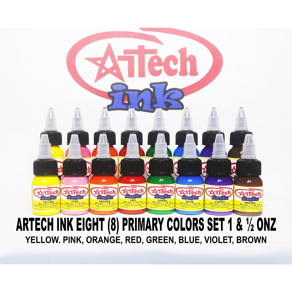 ARTECH INK Primary Colors Sets (8 / 10 Colors Set) | Shopee Philippines