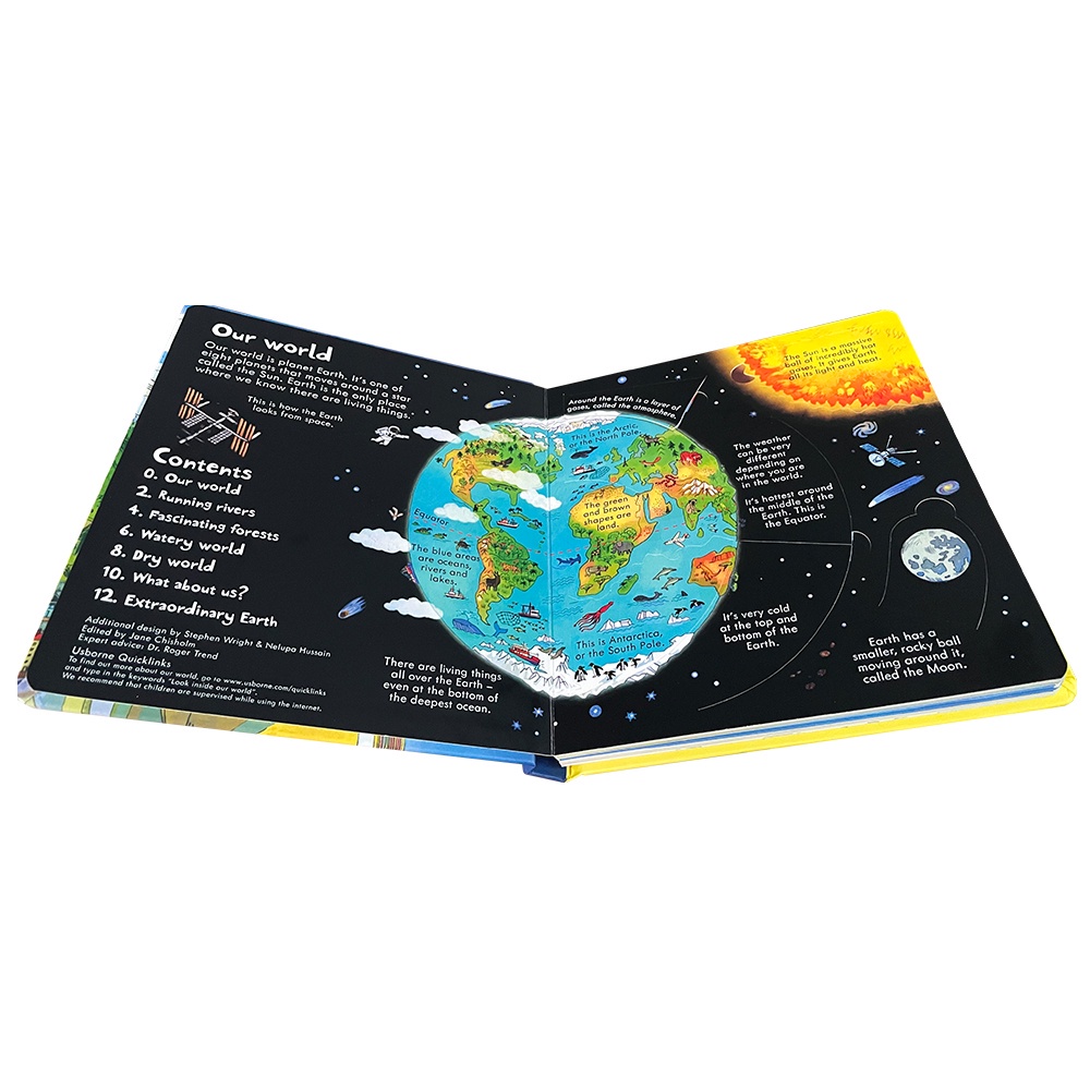 Usborne Look Inside Our World Educational 3D Board Books for Children ...
