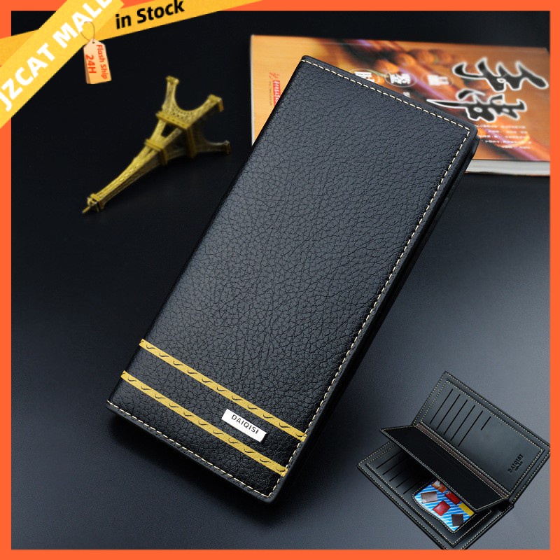Men's Wallets Men's Long Wallet Bill Holders Fashion Simple Large ...