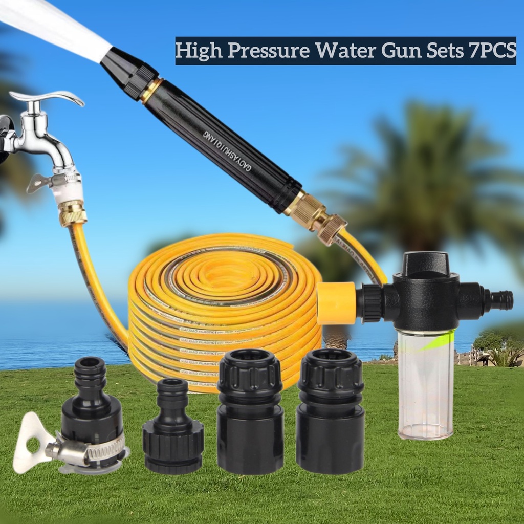 10M Portable High Pressure Water Gun Set For Cleaning Car Wash Machine ...