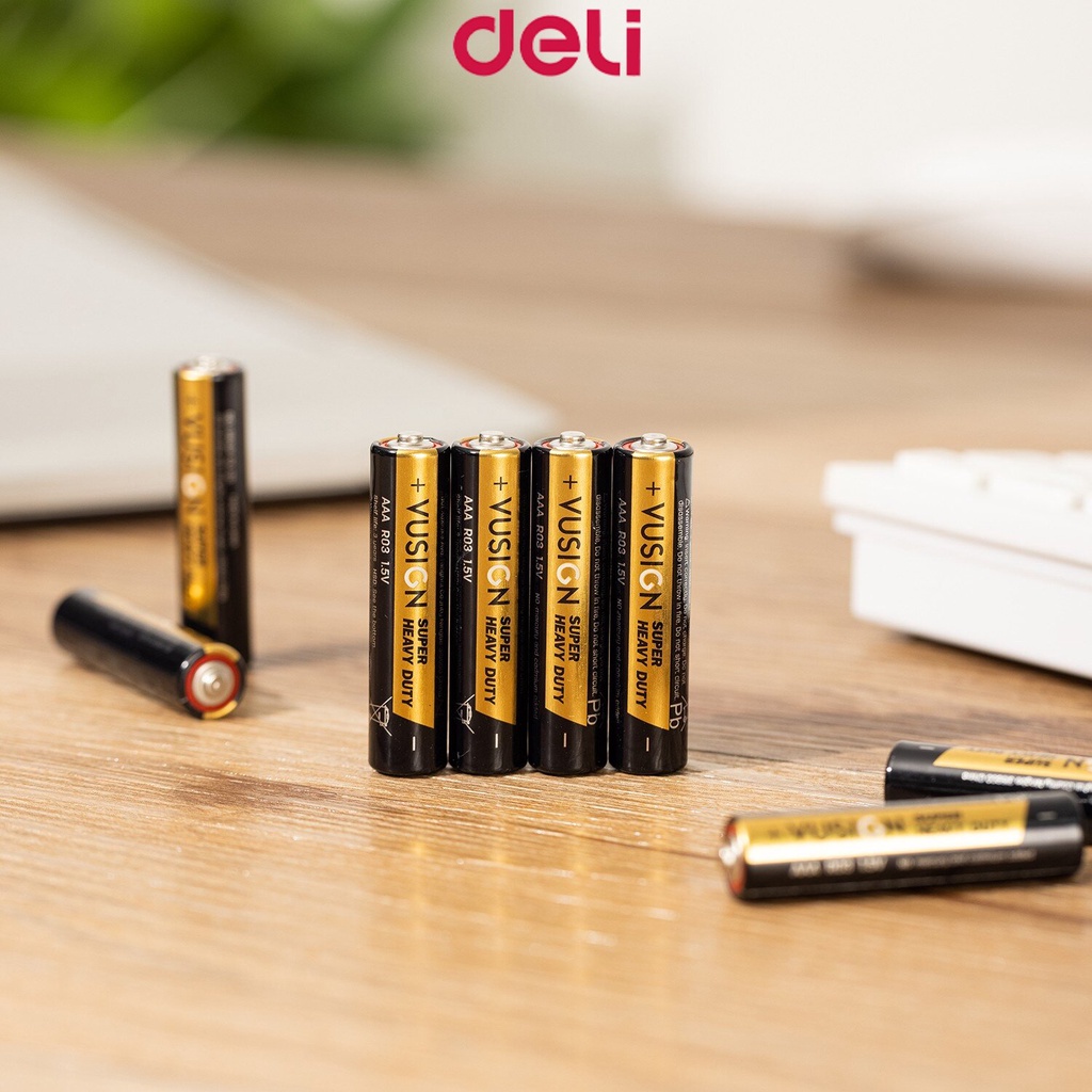 Deli EL203 EL204 Carbon Battery 4PCS | Shopee Philippines