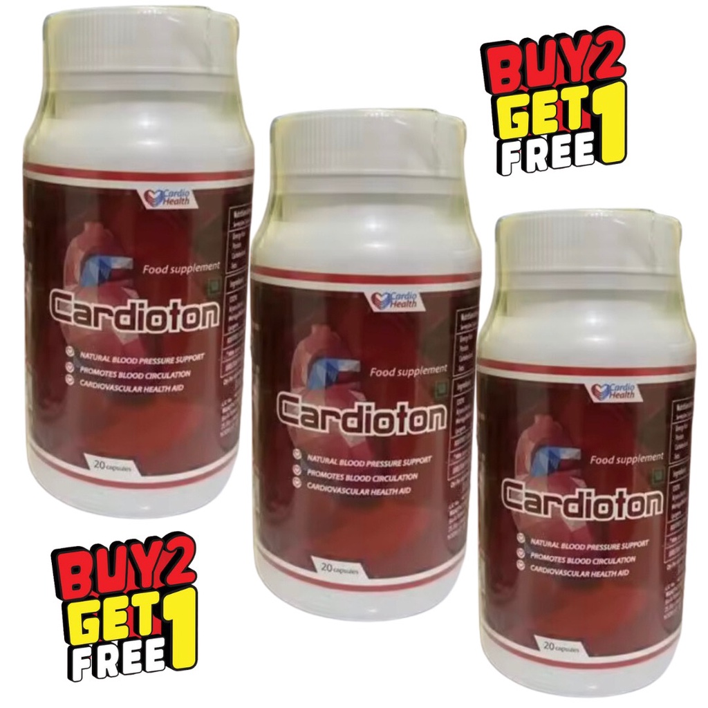Buy 2 Get 1 Free! Regulate Blood Pressure with Cardioton 20 Capsules ...