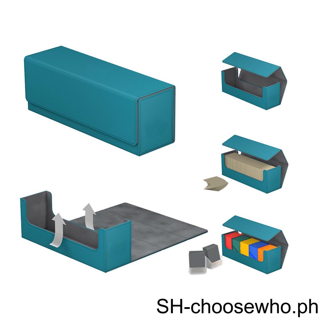 【Choo】400 CARD CASE + Divider-Trading Card Deck Box 310x95x115mm Grey ...