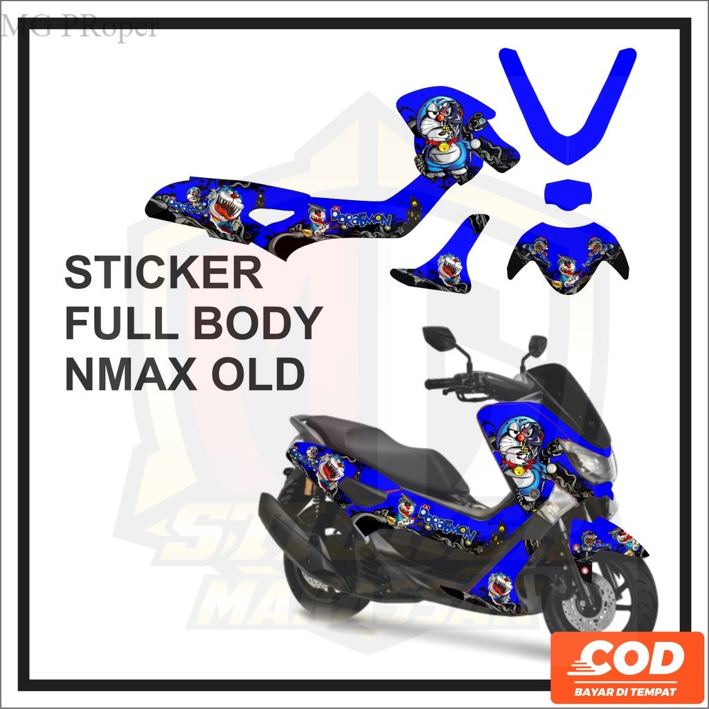 YAMAHA NMAX OLD Full Body OLD NMAX Striping Decal Sticker, Blue, Cool ...