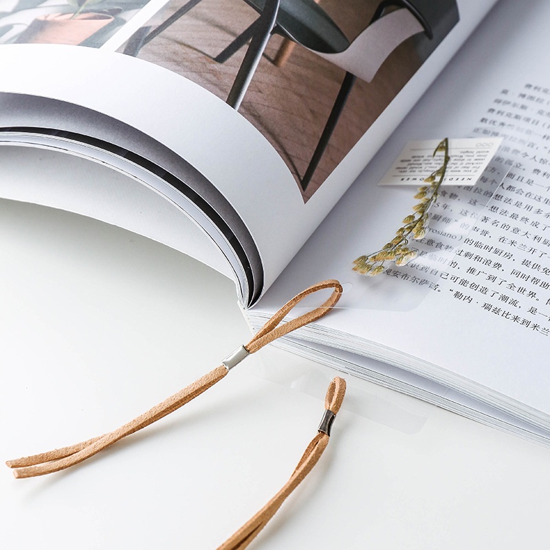 Creative Retro Dry Flower Transparent Student Bookmark Plastic-coating ...