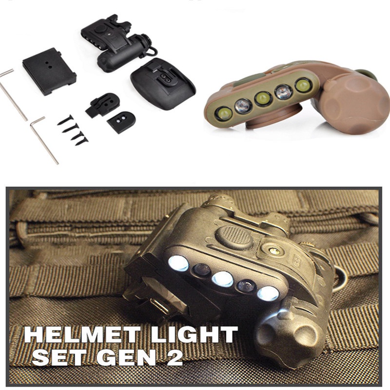 FAST Gen.2 Outdoor Tactical Survival Helmet Multi-functional Flashlight ...