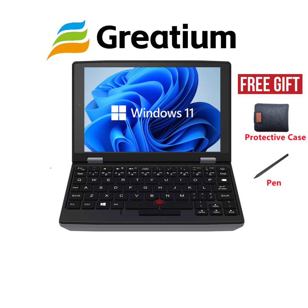 2023 Portable Mini Laptops Metal Small Notebooks Windows 11 7 Inch ...